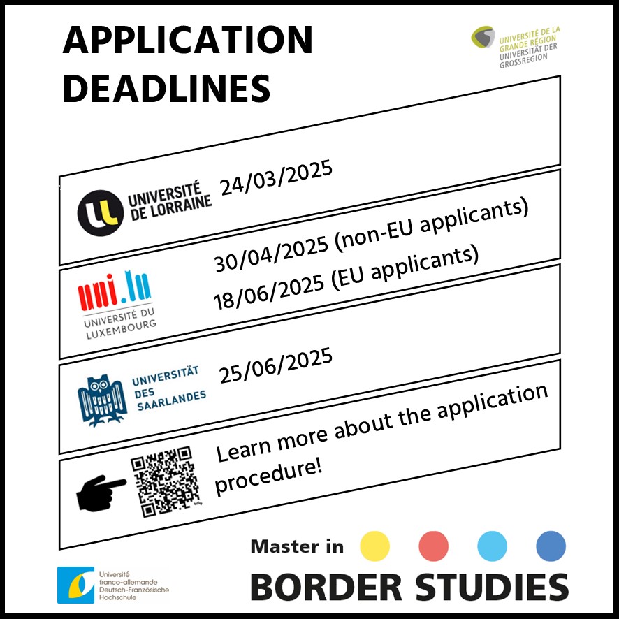 Apply now for the Master in Border Studies! | Universität des Saarlandes